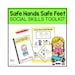 Safe Hands and Safe Feet Social Story, Autism Social Story, Being Safe ...
