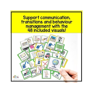 Visual Classroom Schedules, Visual Supports, Daily and Weekly Schedule ...