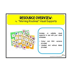 Morning Routine for Home Visual Schedule and Supports, Daily Routines ...