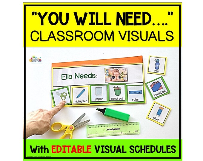 Visuals for Lanyard - Special Education Visuals - Etsy Canada