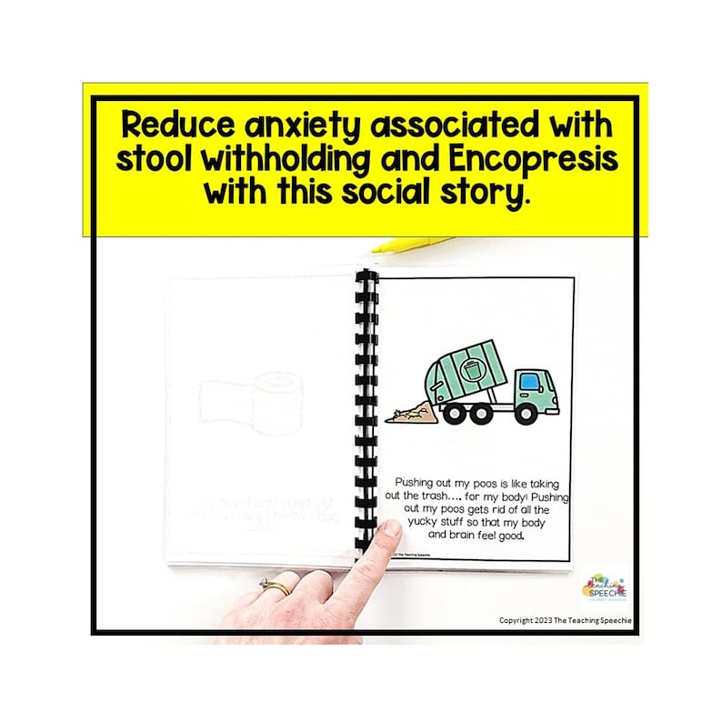 Stool Withholding and Encopresis Social Story, Childhood Constipation ...