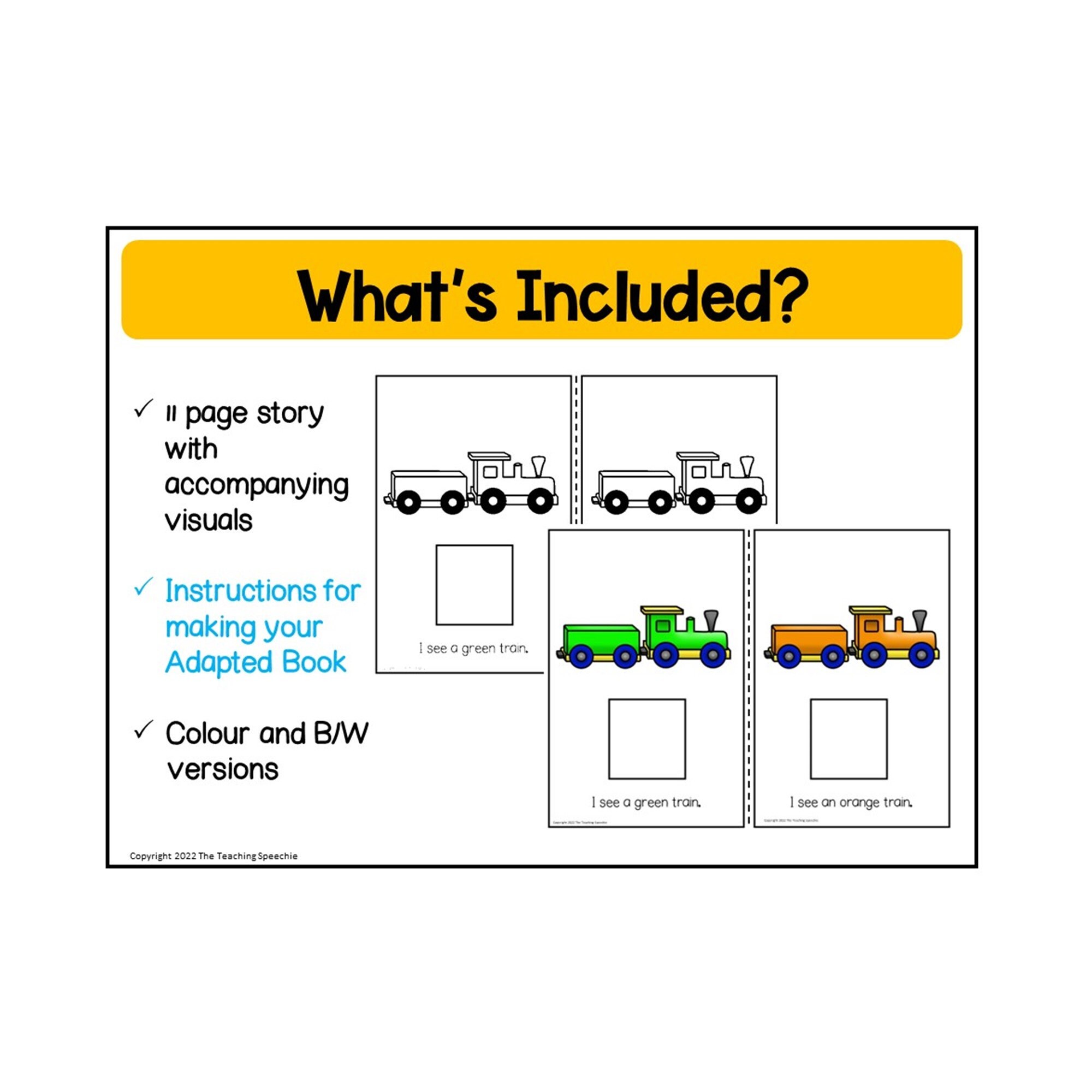 Train Colours Adapted Book, Vehicles Interactive Book, Special ...