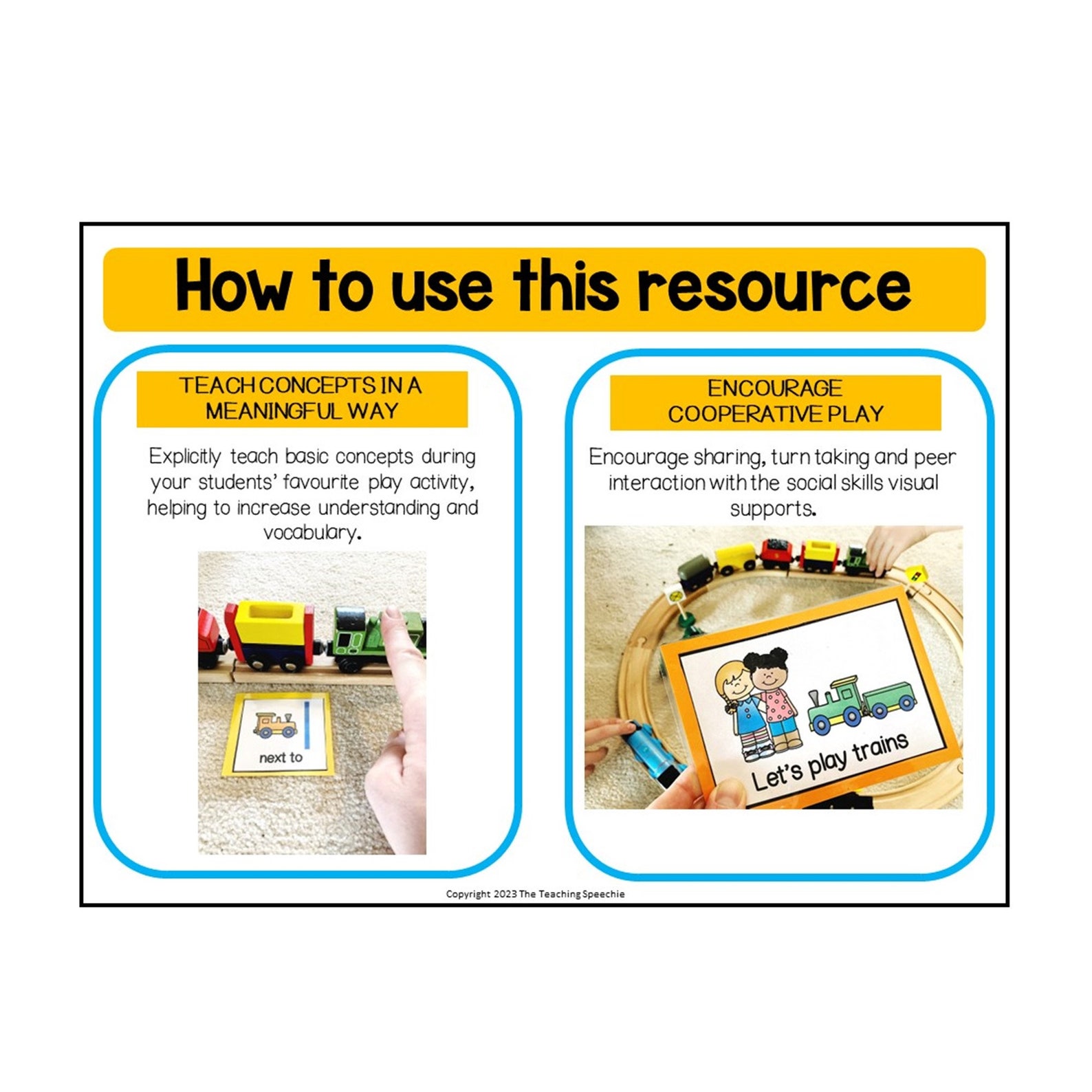 How to Play With Toy Trains Visual Supports Toolkit - Etsy