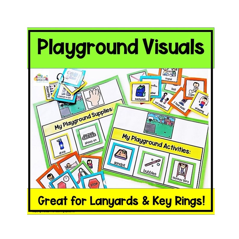 PLAYGROUND VISUAL SCHEDULES for Home and School Autism & Special Ed - Etsy