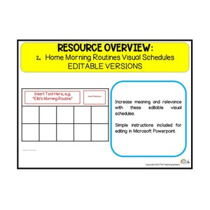 Morning Routine for Home Visual Schedule and Supports, Daily Routines ...