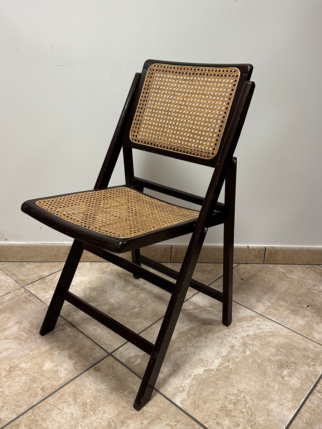 Rattan Folding Chair - Etsy