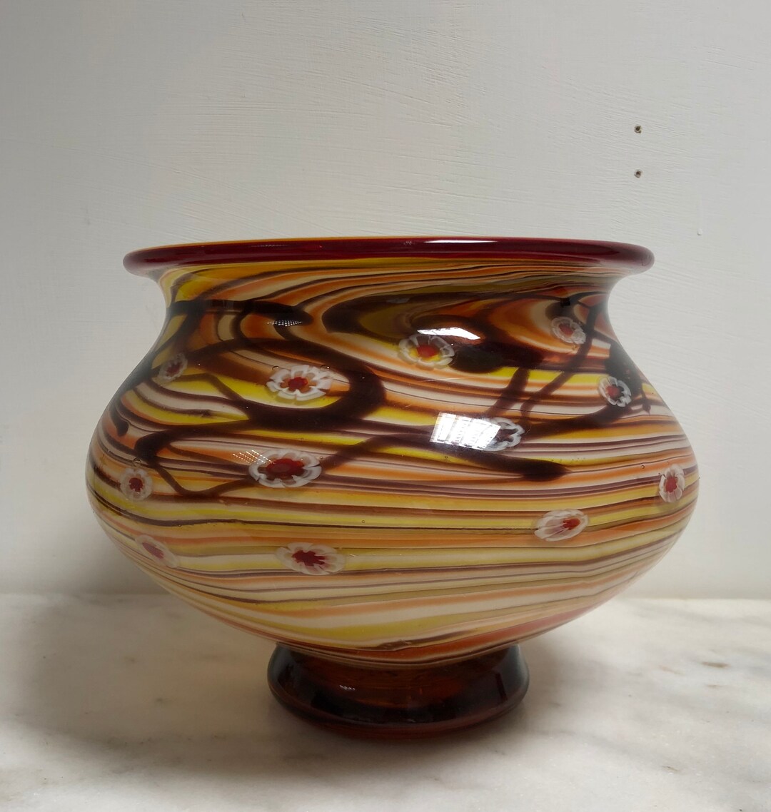 Murano Glass Vase - Etsy