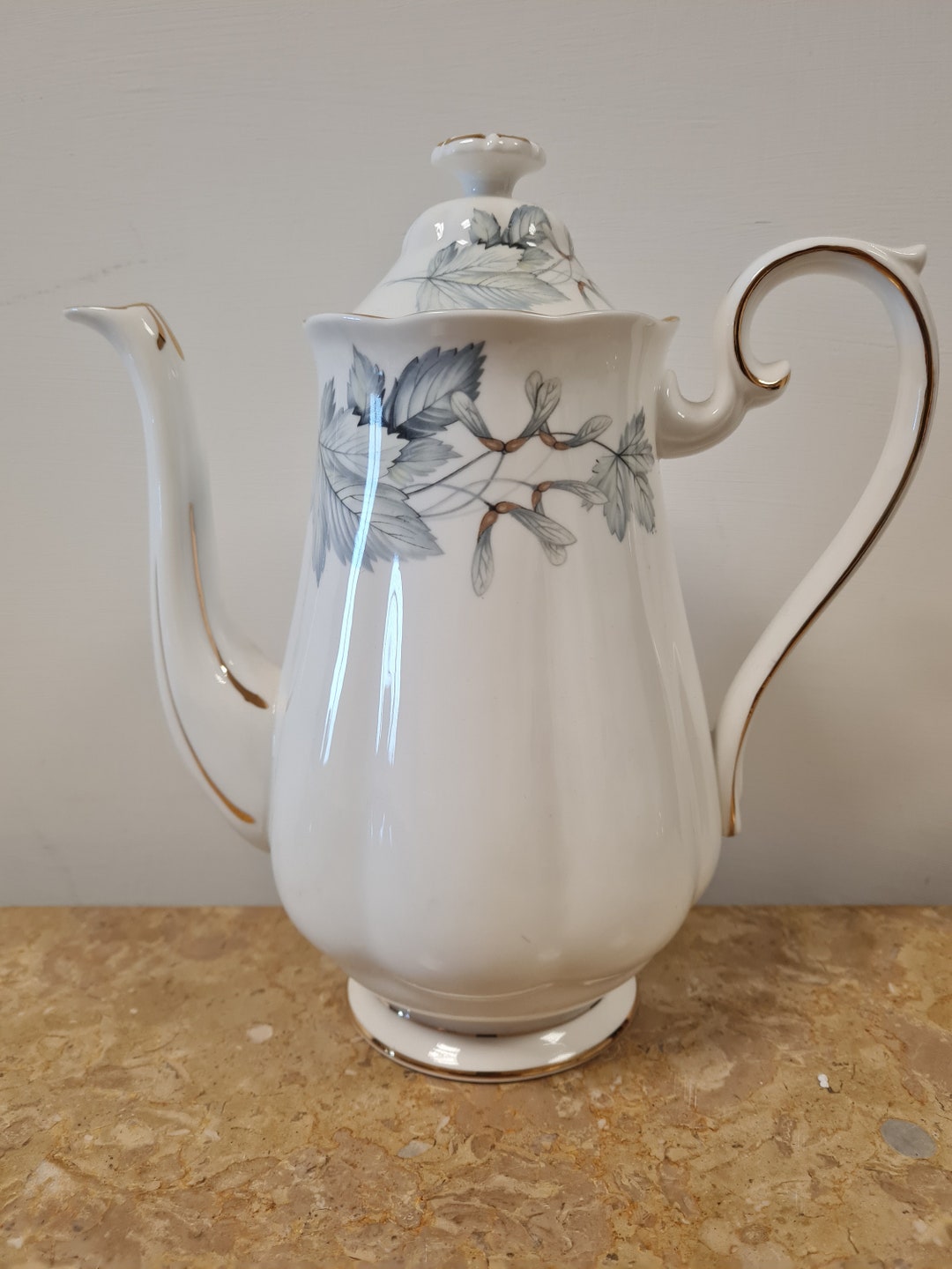 Royal Albert Silver Maple Coffee Pot - Etsy