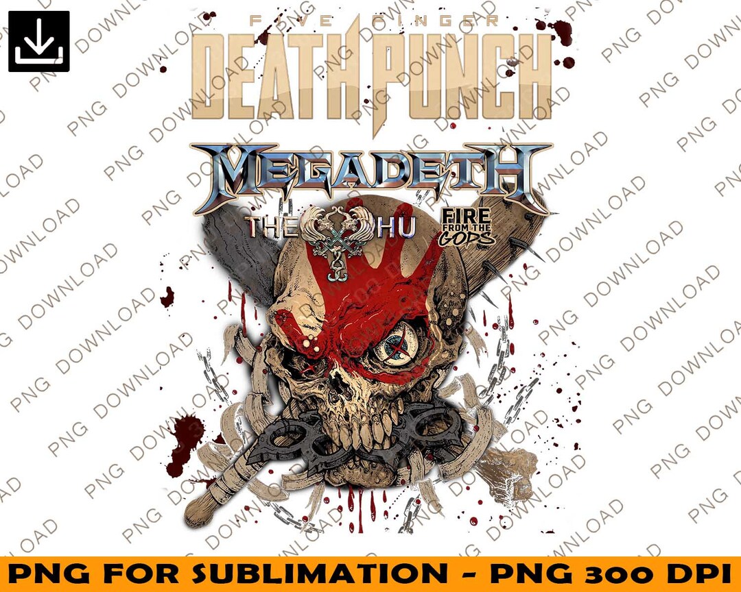 Megadeth Five Finger Death Punch Tour Image Transfers - Etsy Canada