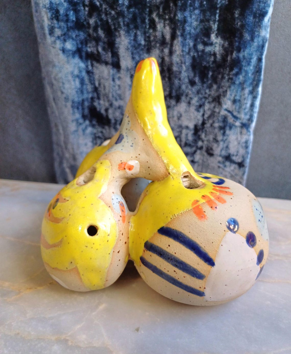 Handmade Ceramic Ocarina Instrument Heal Sound - Etsy