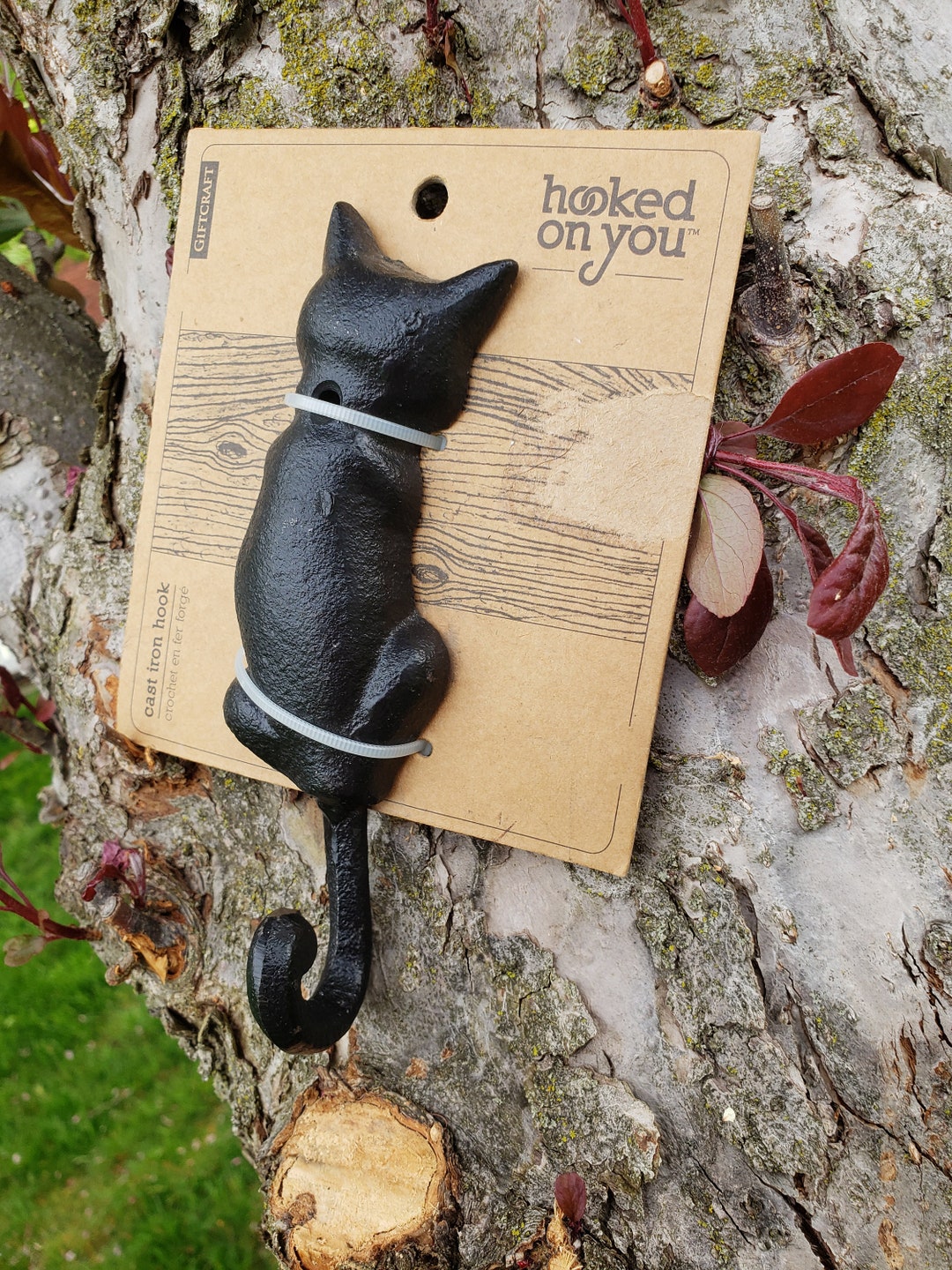 Black CAT Cast Iron Hook - Etsy