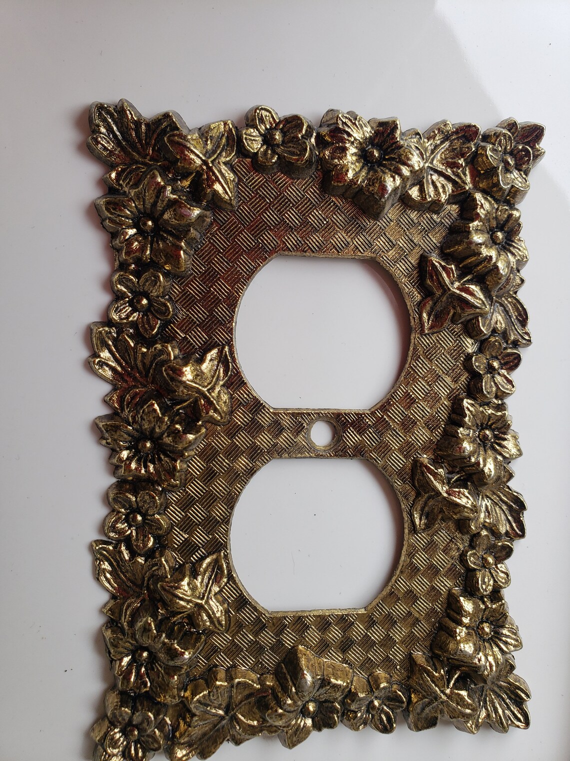 Ornate Metal Plug Cover Plate - Etsy