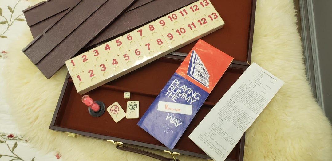 RUMMY... Board Game in Attache Case - Etsy