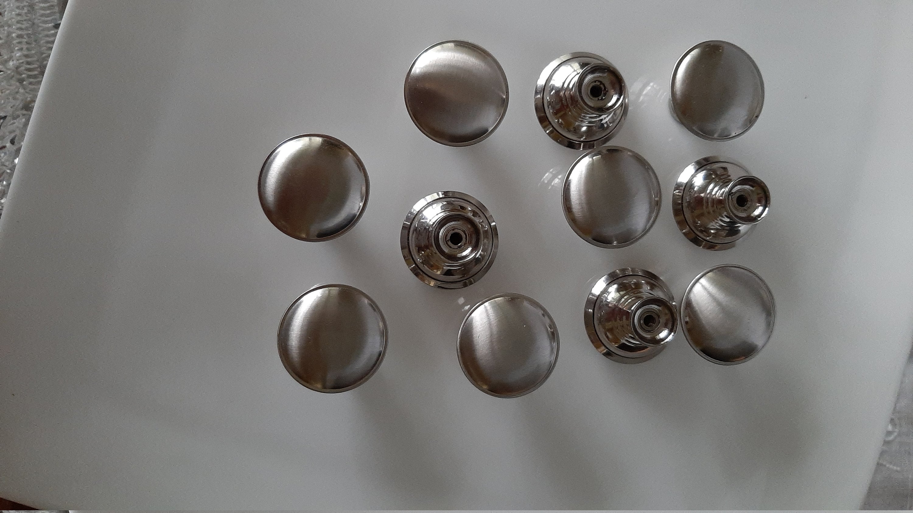 Brushed SILVER KNOBS Drawer Pulls | Etsy
