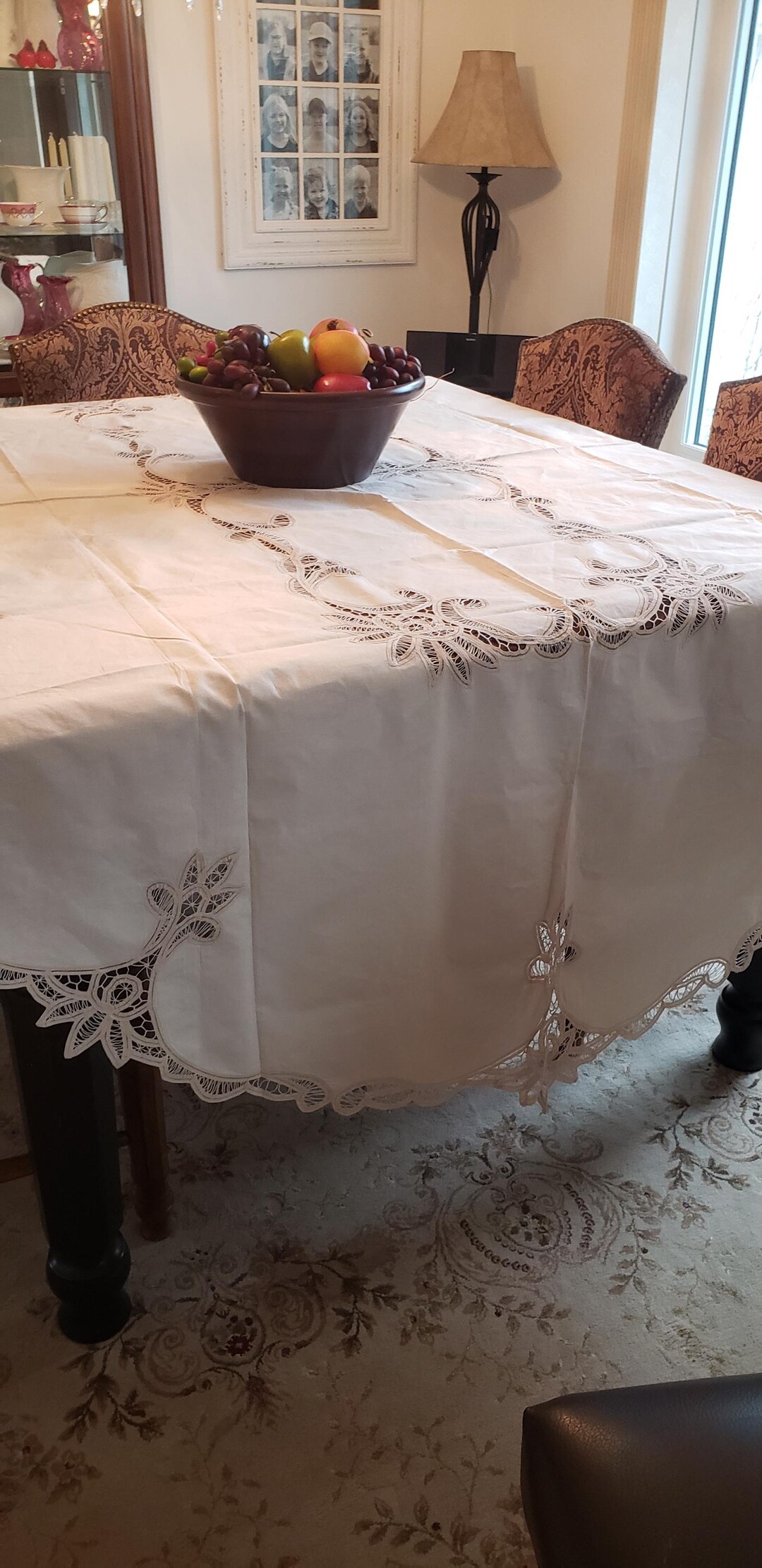 ECRU Batten Burg Lace Tablecloth - Etsy