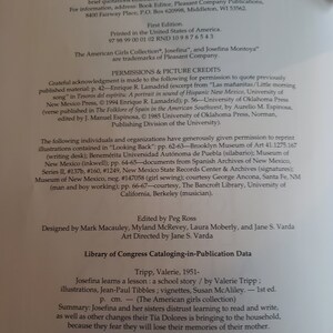 Book..an American Girl Collection Book..josefina Learns a Lesson - Etsy