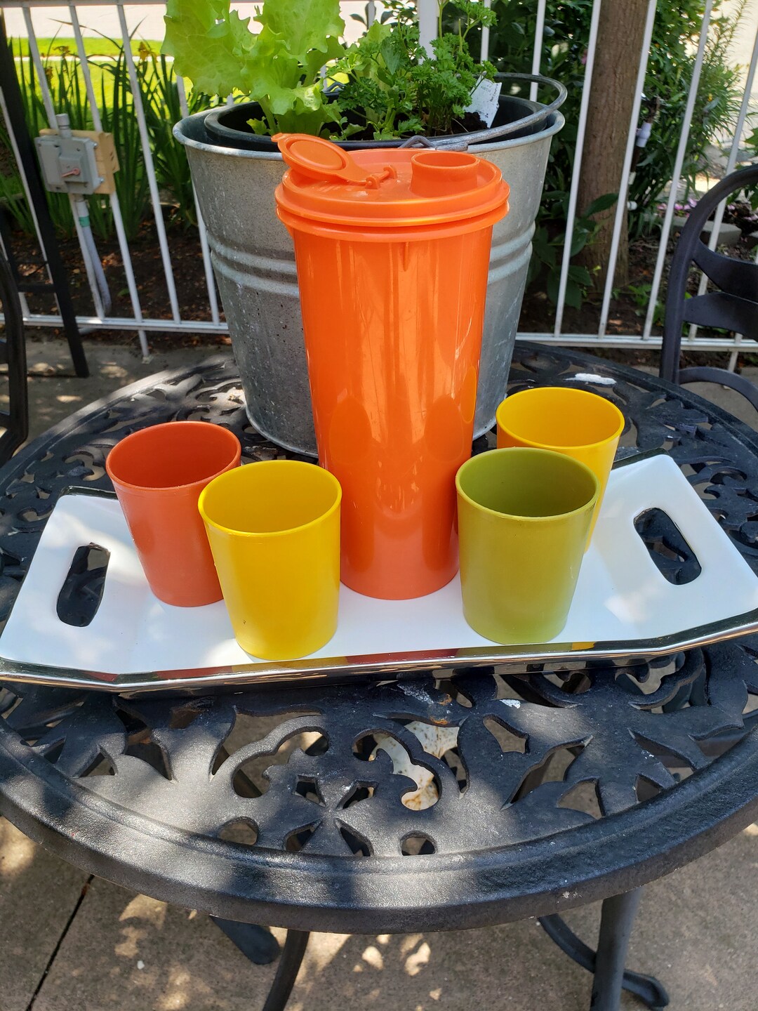 Tupperware Cups and Juice Container - Etsy
