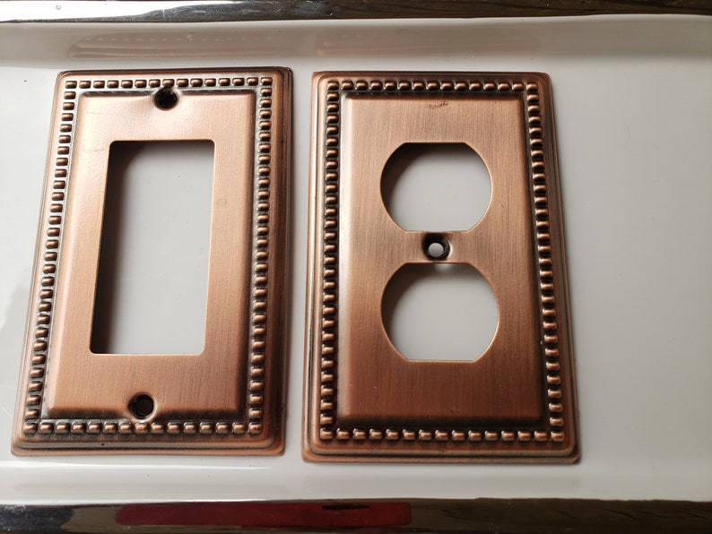 Metal Switch Covers Beaded Edge - Etsy
