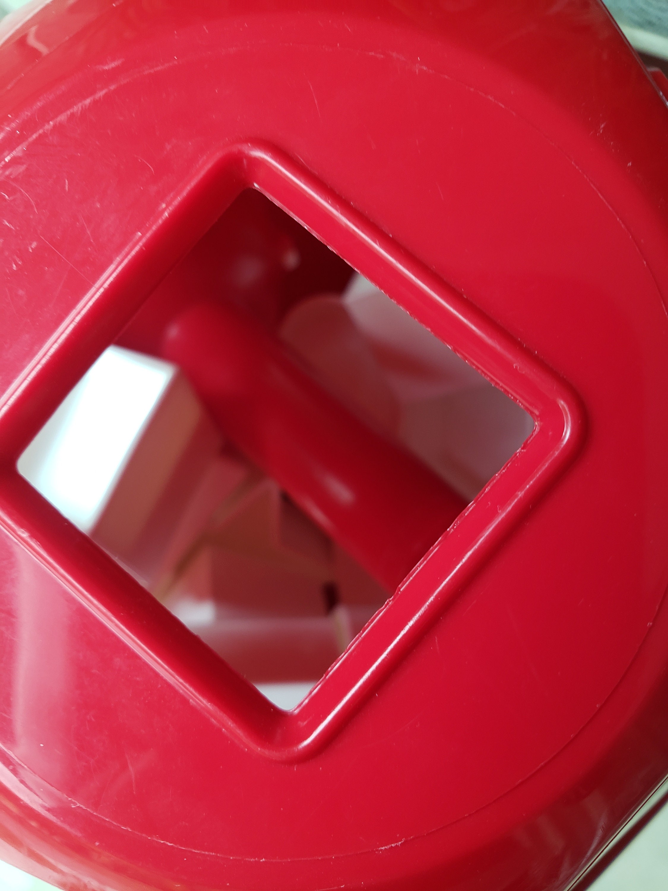 Tupperware Shape-o Toy RED AND WHITE - Etsy