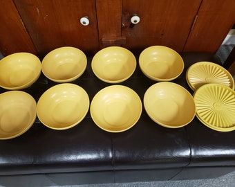 Yellow Cereal Bowls - Etsy