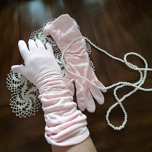 Formal Long PINK Gloves - Etsy