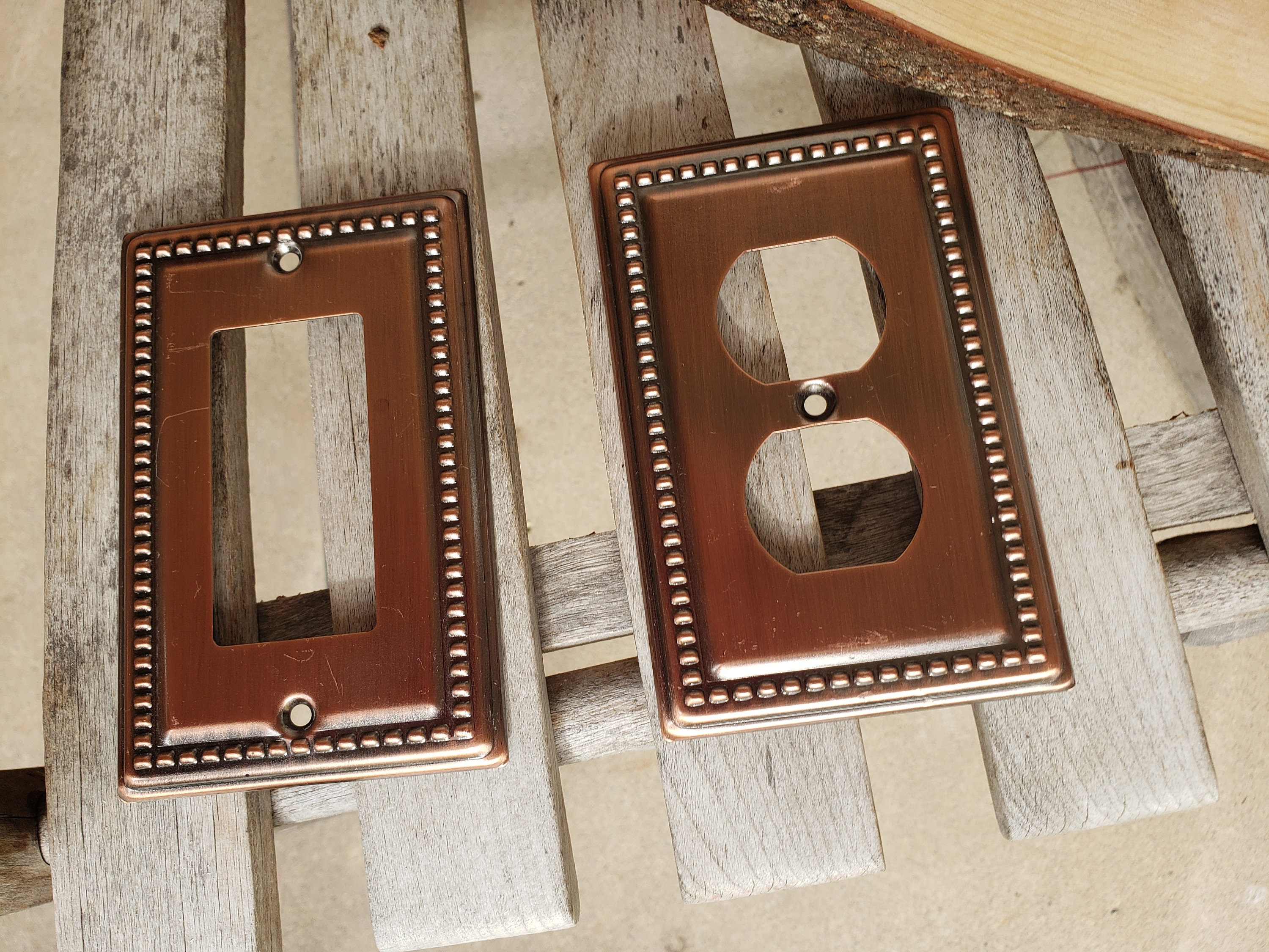 Metal Switch Covers Beaded Edge - Etsy