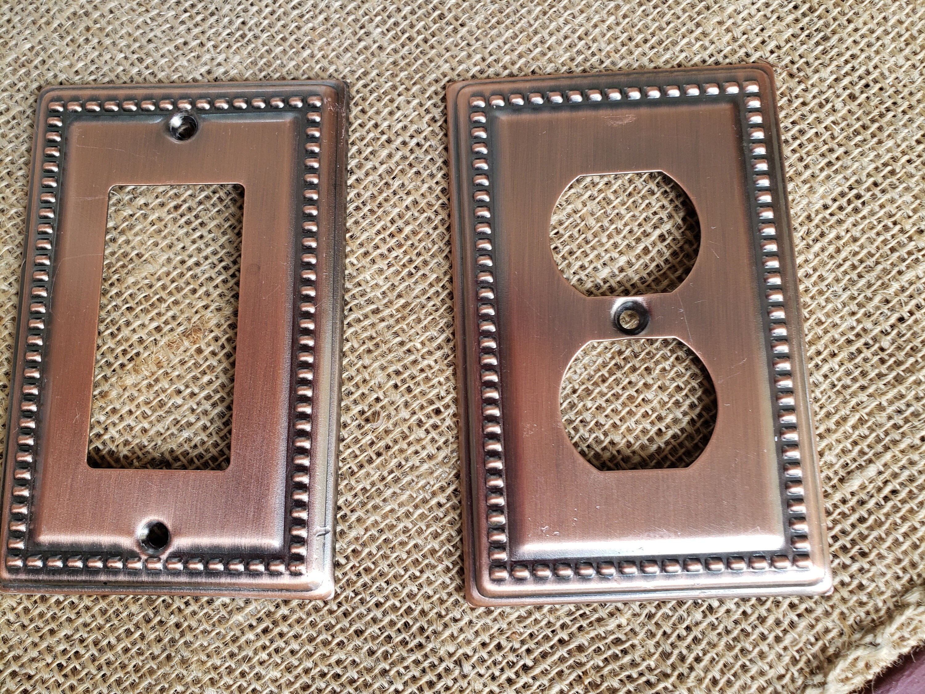 Metal Switch Covers Beaded Edge - Etsy