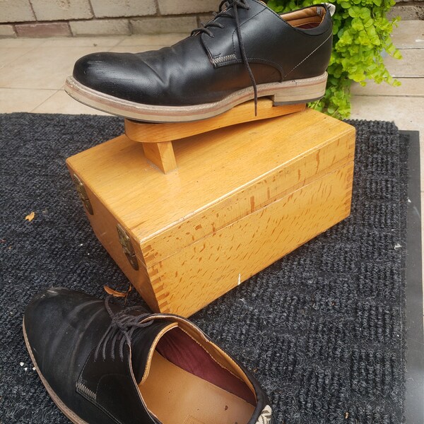 Shoe Shine Box - Etsy