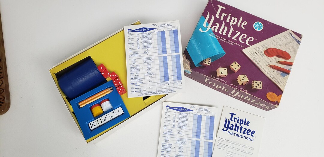 Triple YAHTZEE Game - Etsy