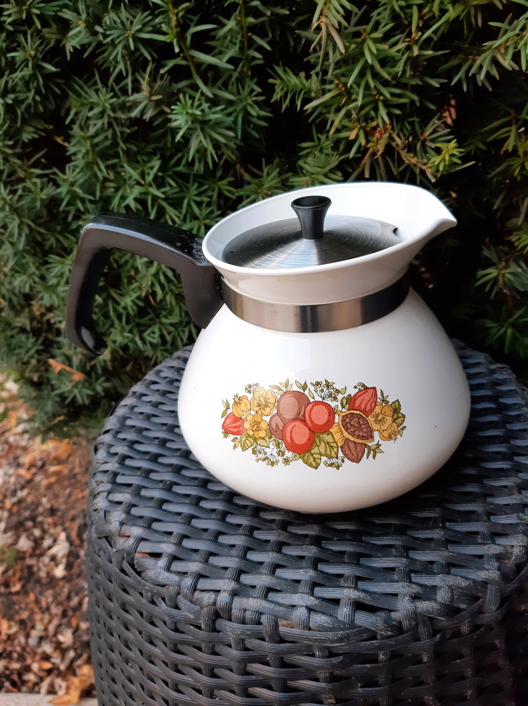 CORELLE Tea Pot " Spice of Life" - Etsy