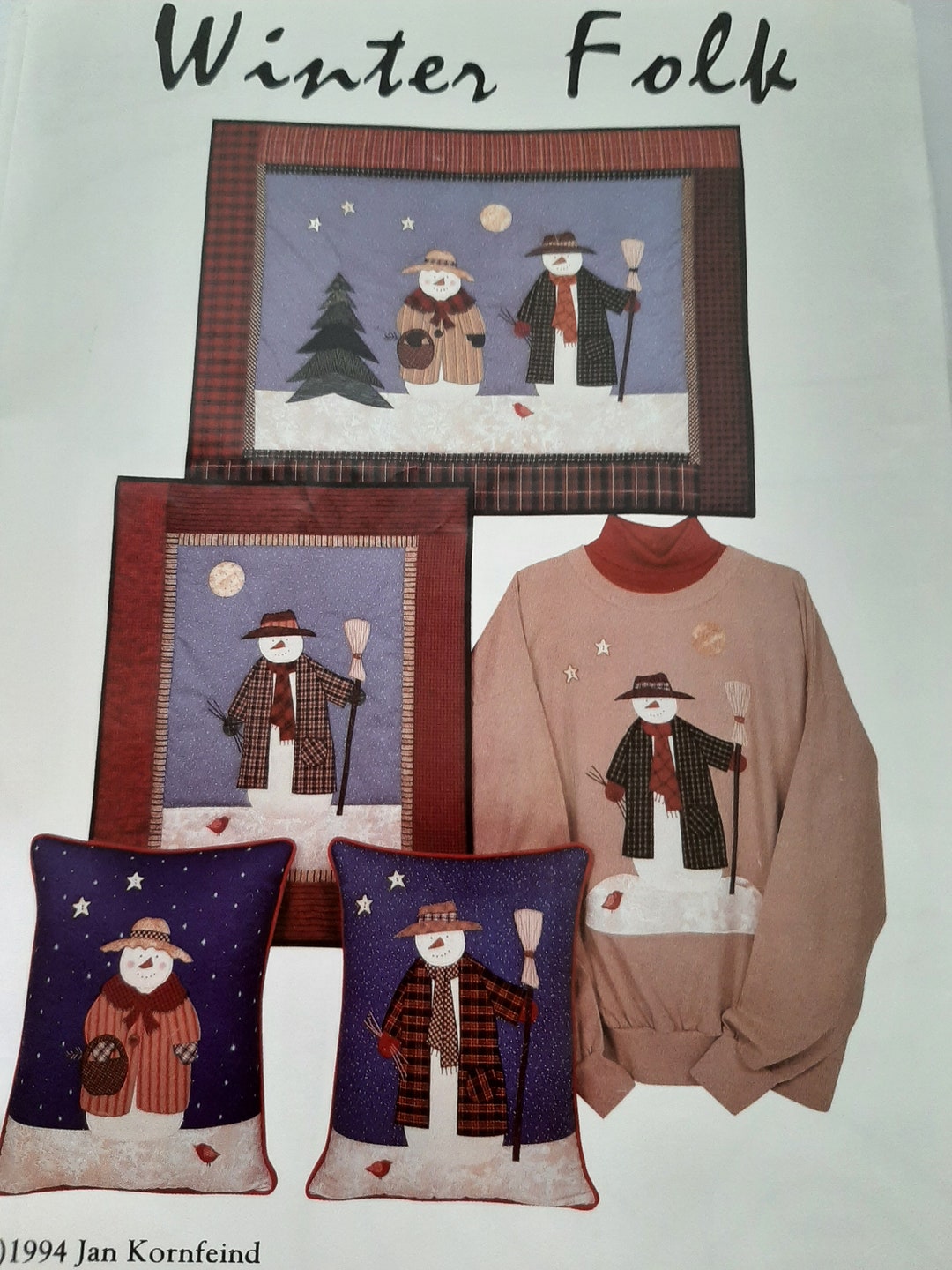 Craft Pattern Fabric Sheet Applique Pillows Wallhanging or - Etsy