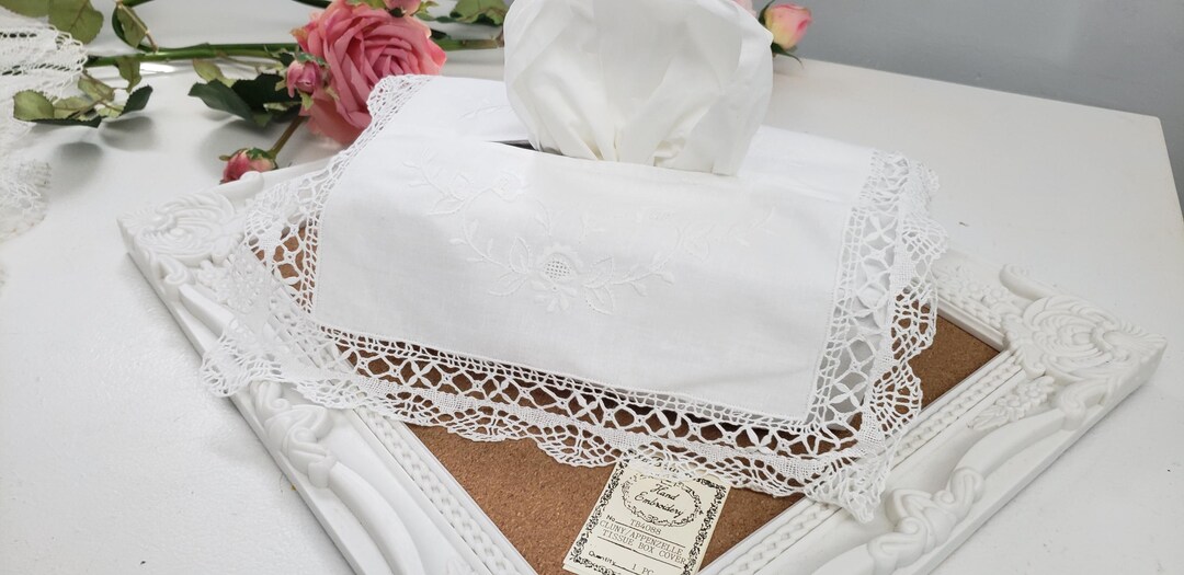 Fancy Lace Tissue Box Cover - Etsy