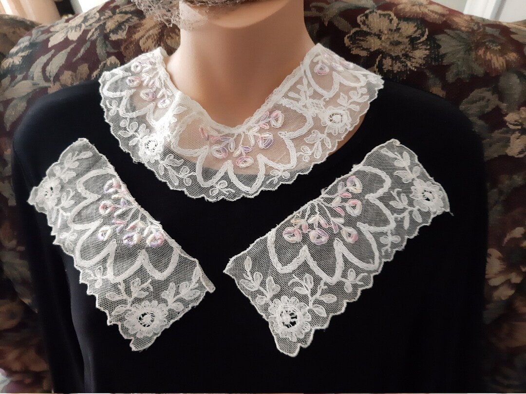 Edwardian Lace Collar and Cuffs - Etsy