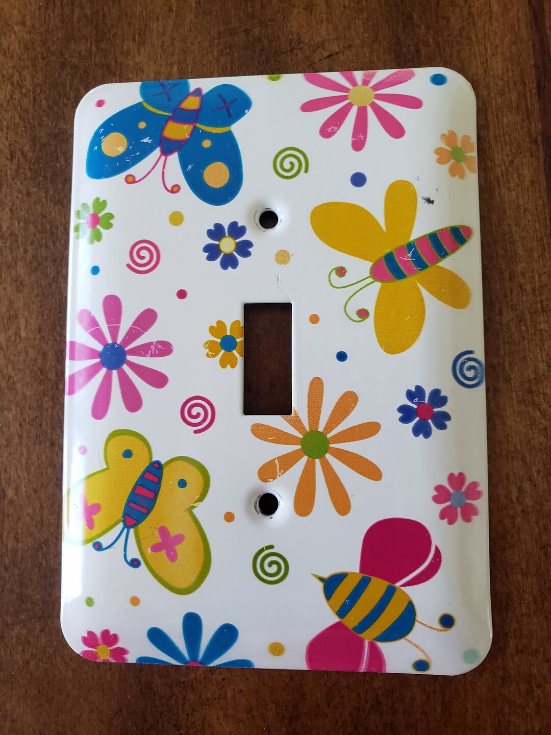 Daisy's and Butterflies Light Switch Cover - Etsy