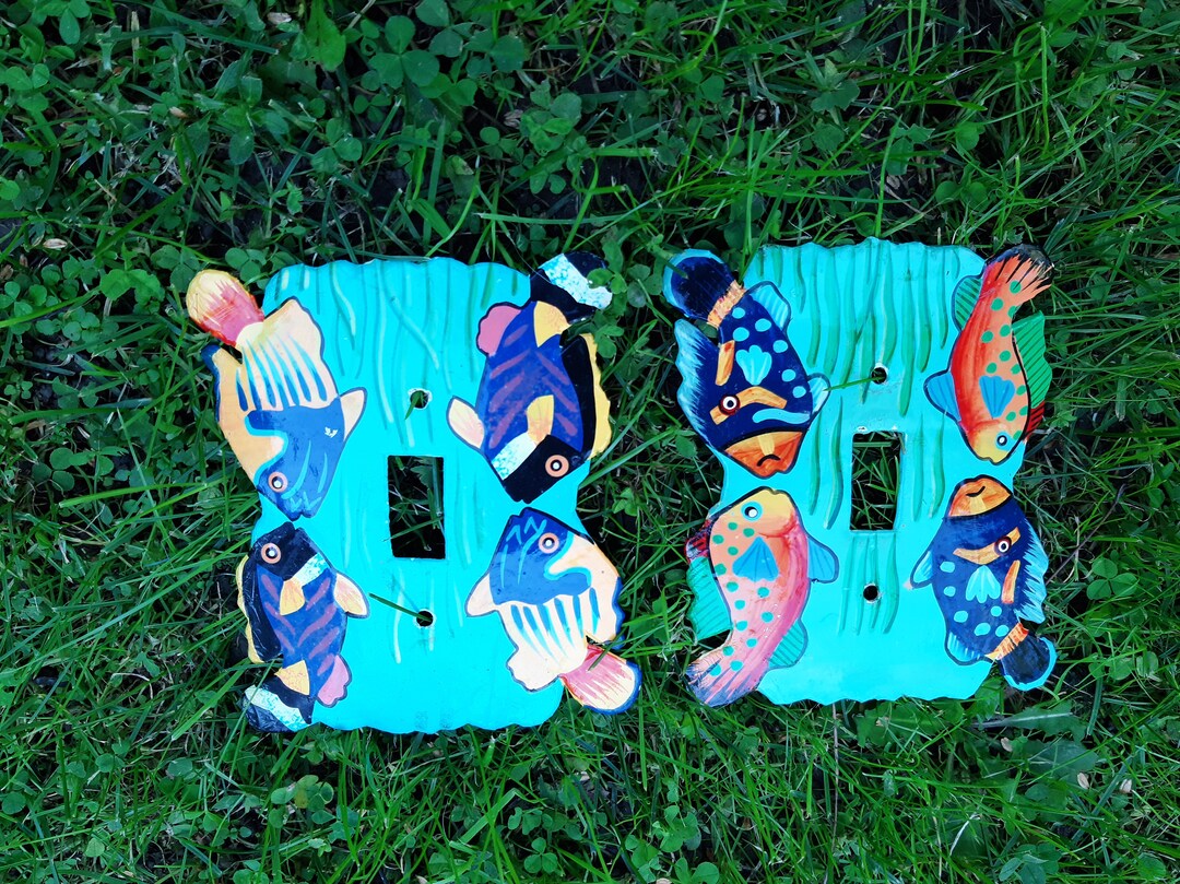 Light Switch Covers..colorful Fish - Etsy
