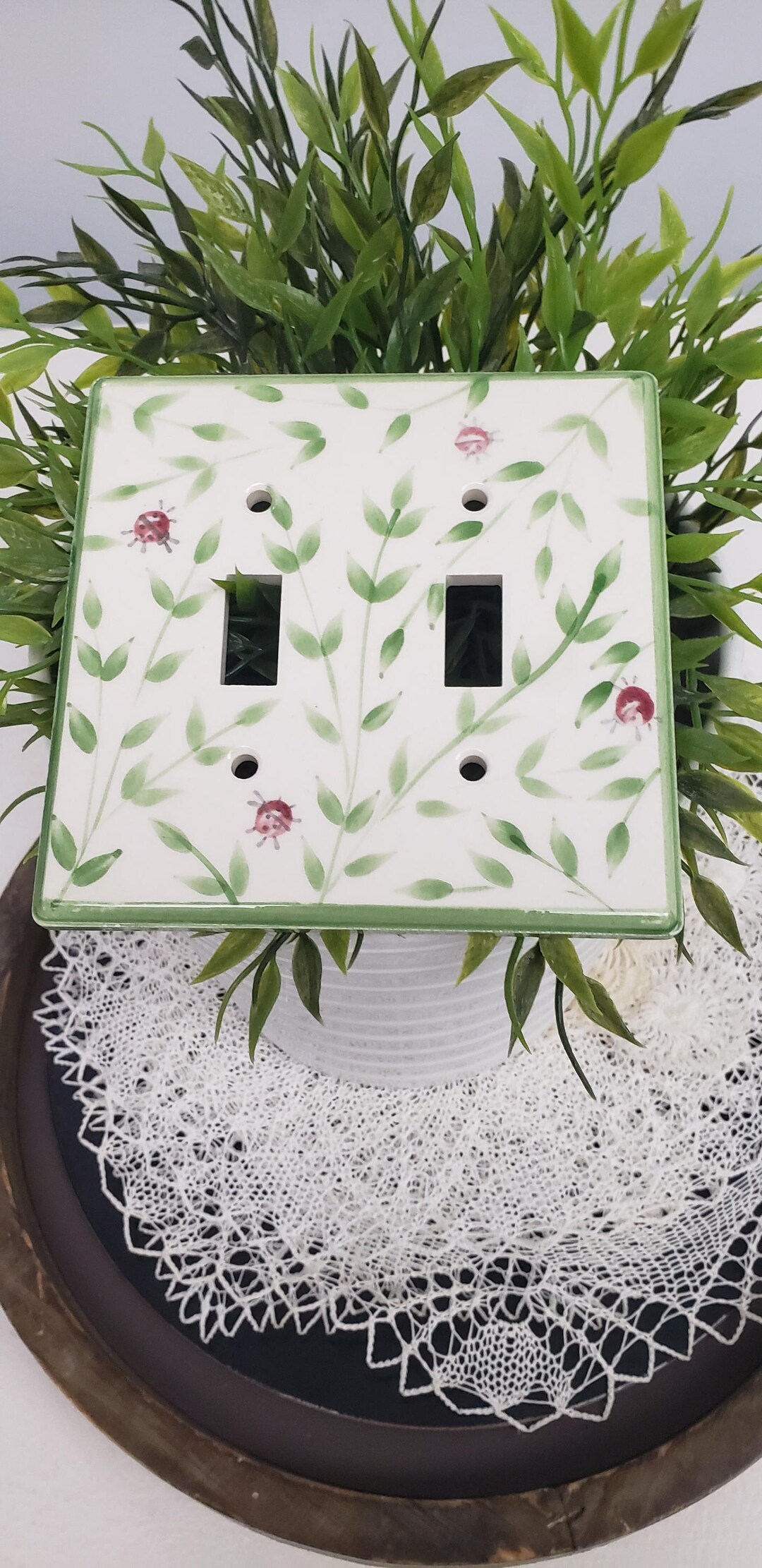 Lady Bugs and Leaves Light Switch Cover - Etsy