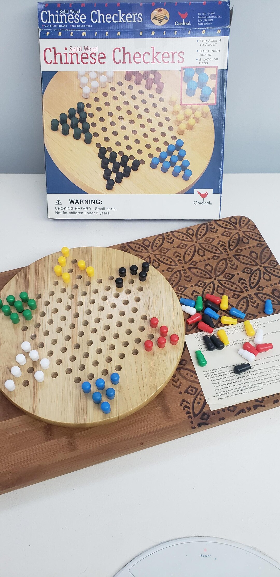 Wooden PEG Chinese Checkers - Etsy