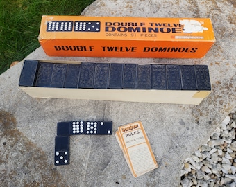Cardinal Brand Double 12 Dominoes, Complete Set of 91 Dominoes - Etsy