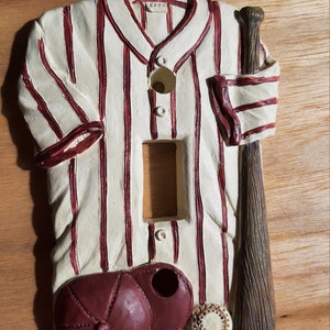 Light Switch Cover Baseball - Etsy