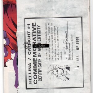 Hellina/catfight 1 Gold Variant Limited Edition 1858/2500 W/coa ...