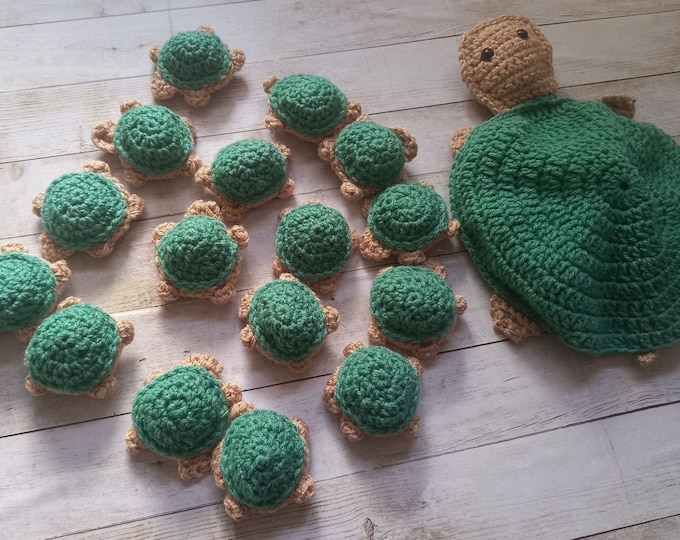 Turtle Memory Game, Toy, Board Game, Includes Mommy Turtle and 12 ...