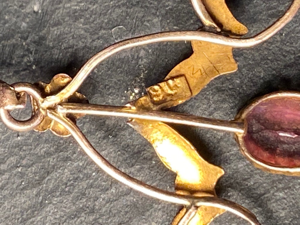 Solid 9ct Rose Gold Antique Circa 1895 to 1910 Lavalier / - Etsy