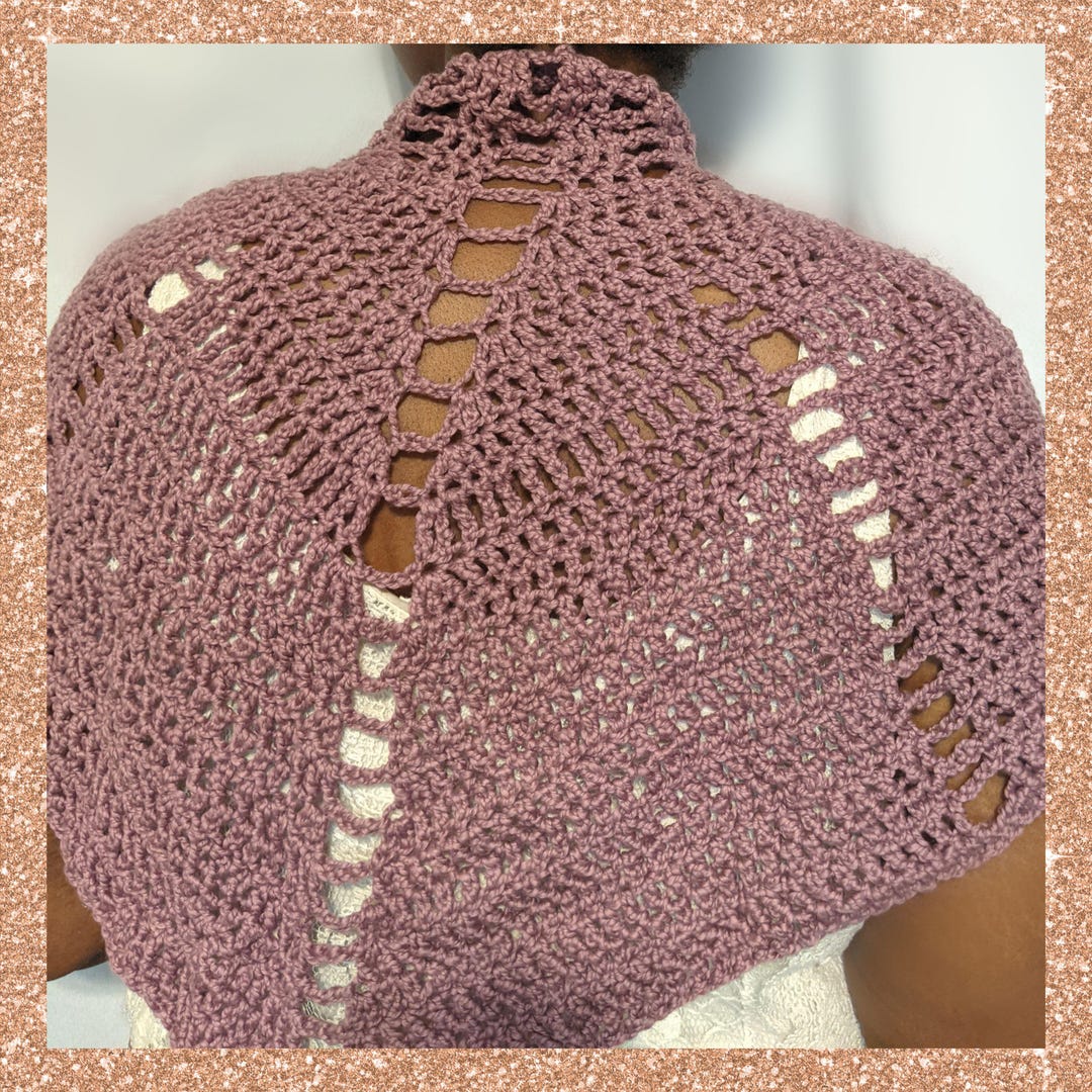 Cotton Prairie Shawl Cottagecore Peruvian Organic Cotton Mauve, Dusty ...