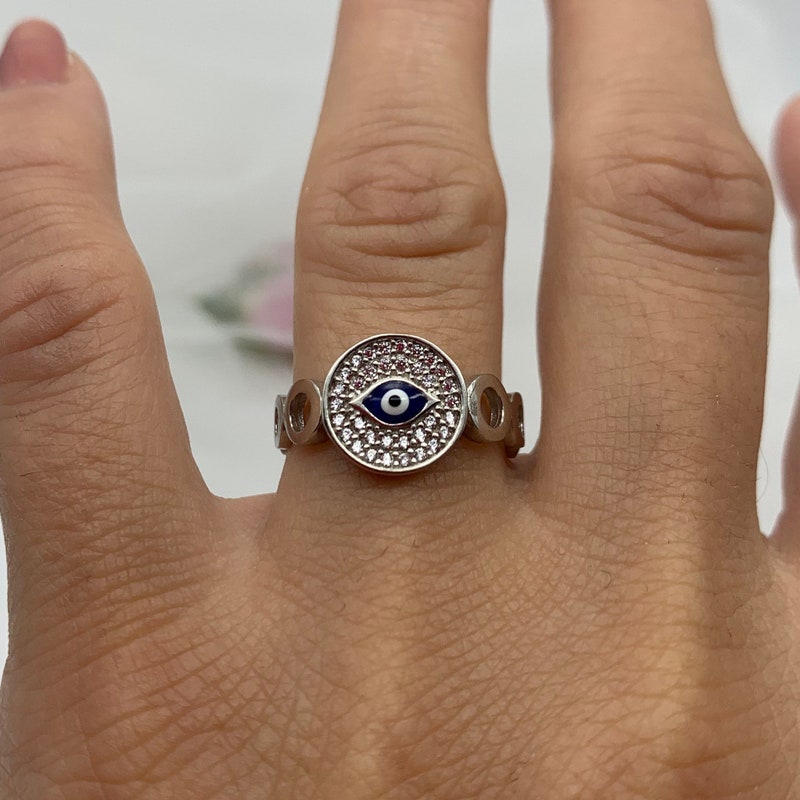 Evil Eye Ring - Etsy