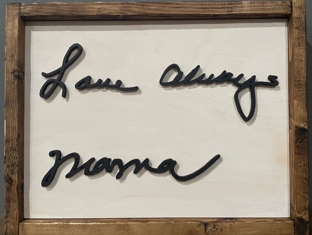 Custom Handwriting Sign - Etsy