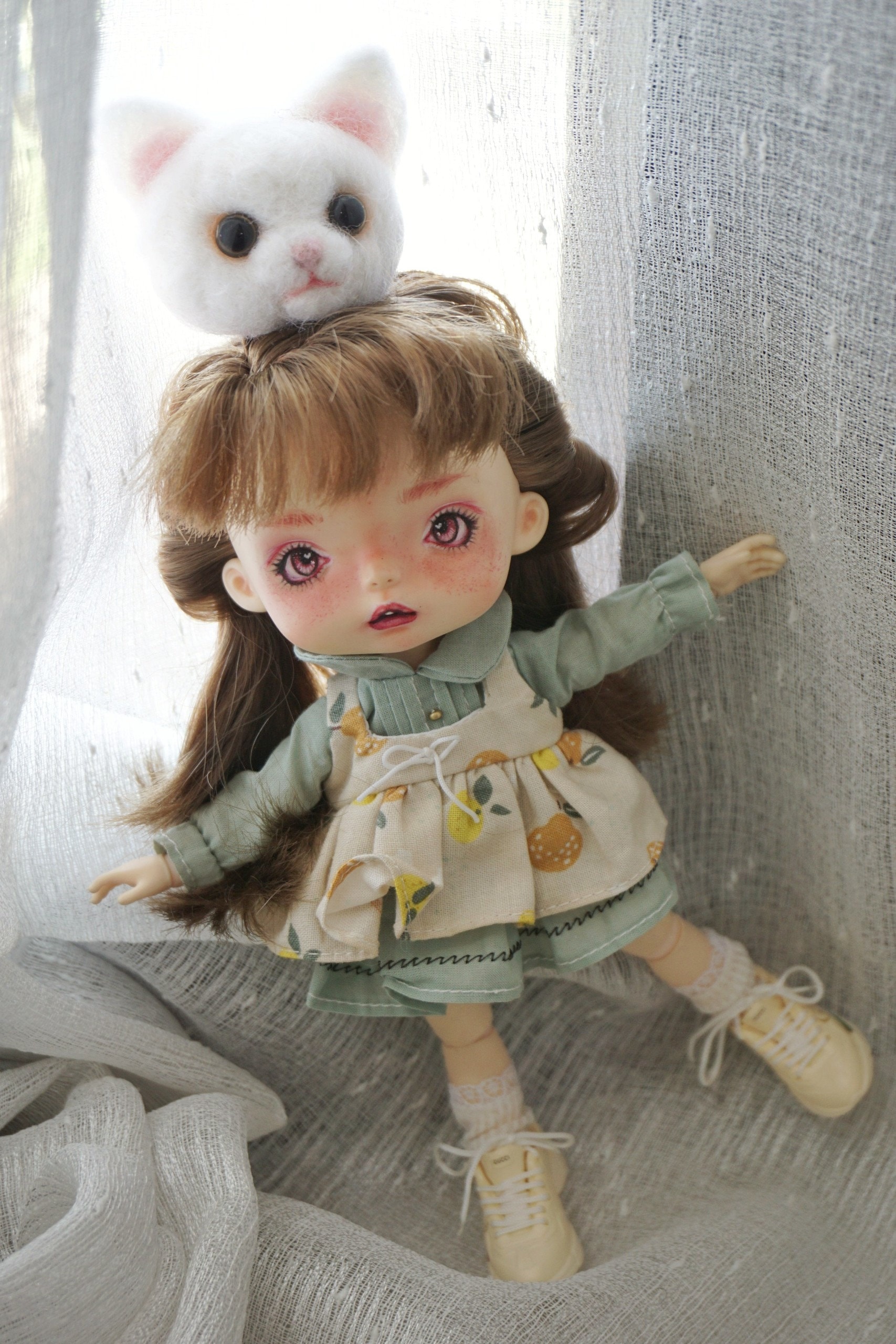 Art Dolls Monst Xiaomi Ooak Cute Doll with full-articulated body cute ...