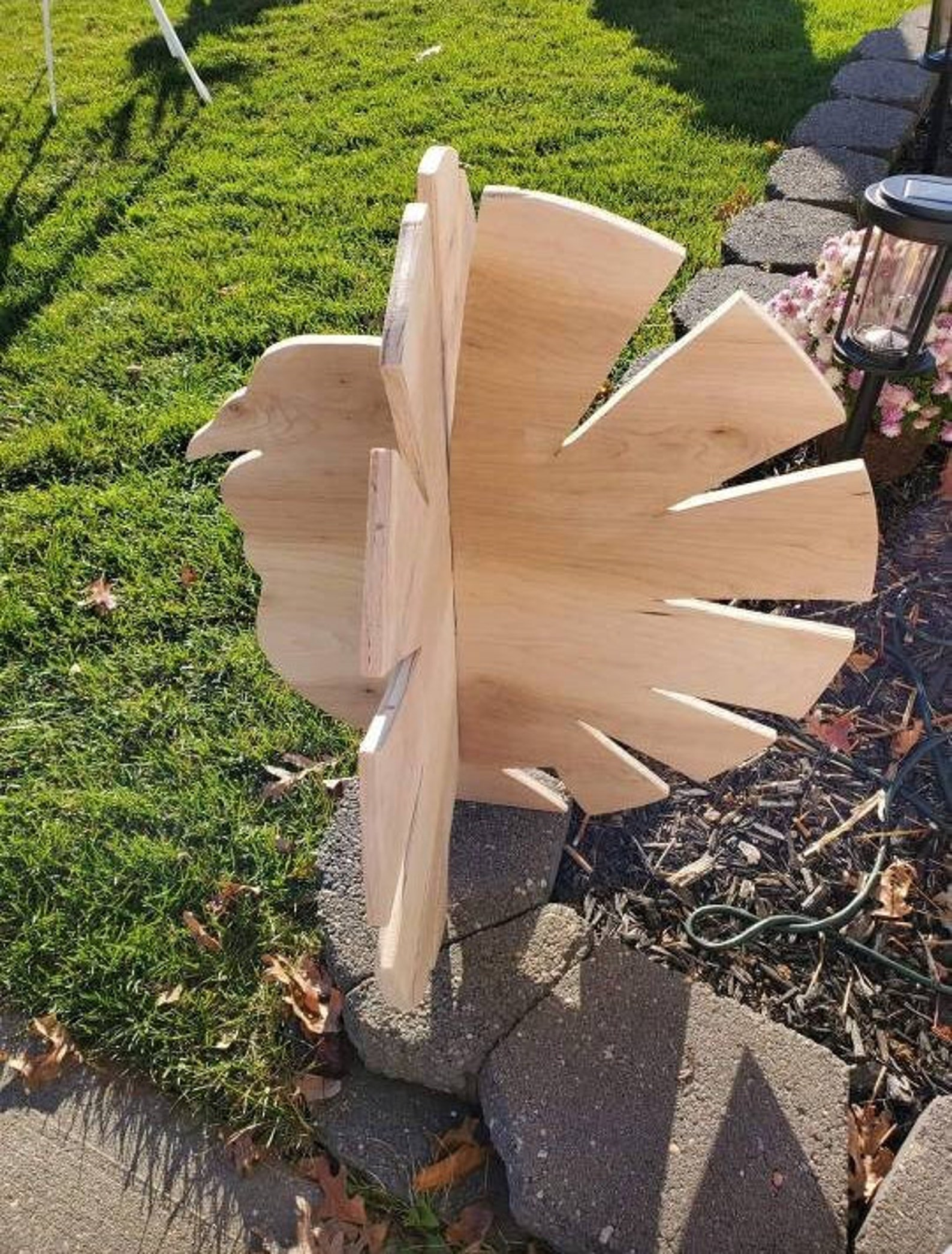 Lawn Turkey Pattern. Large 2 Feet Tall/wide 3D Thanksgiving Decoration ...