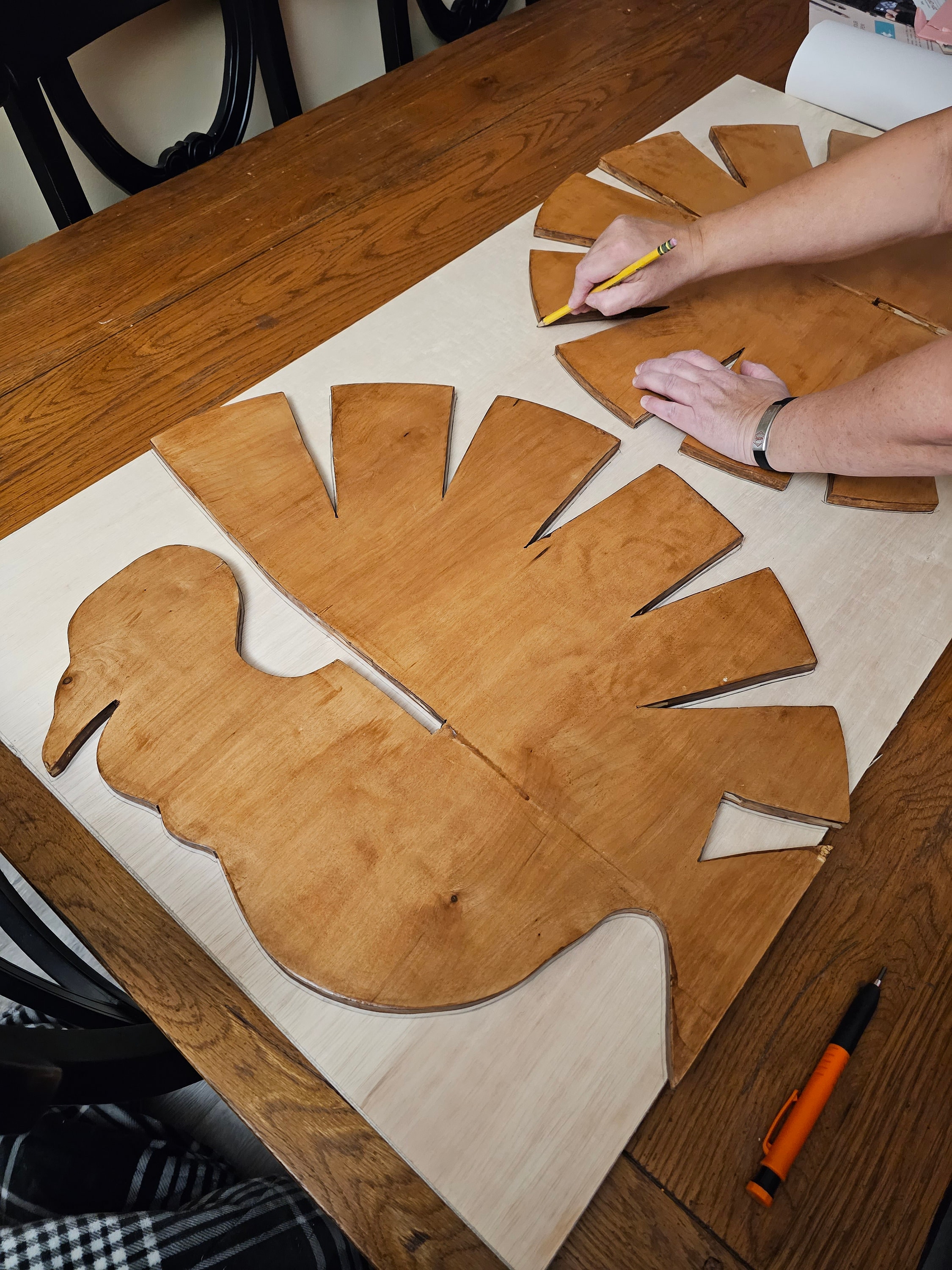 Lawn Turkey Pattern. Large 2 Feet Tall/wide 3D Thanksgiving Decoration ...