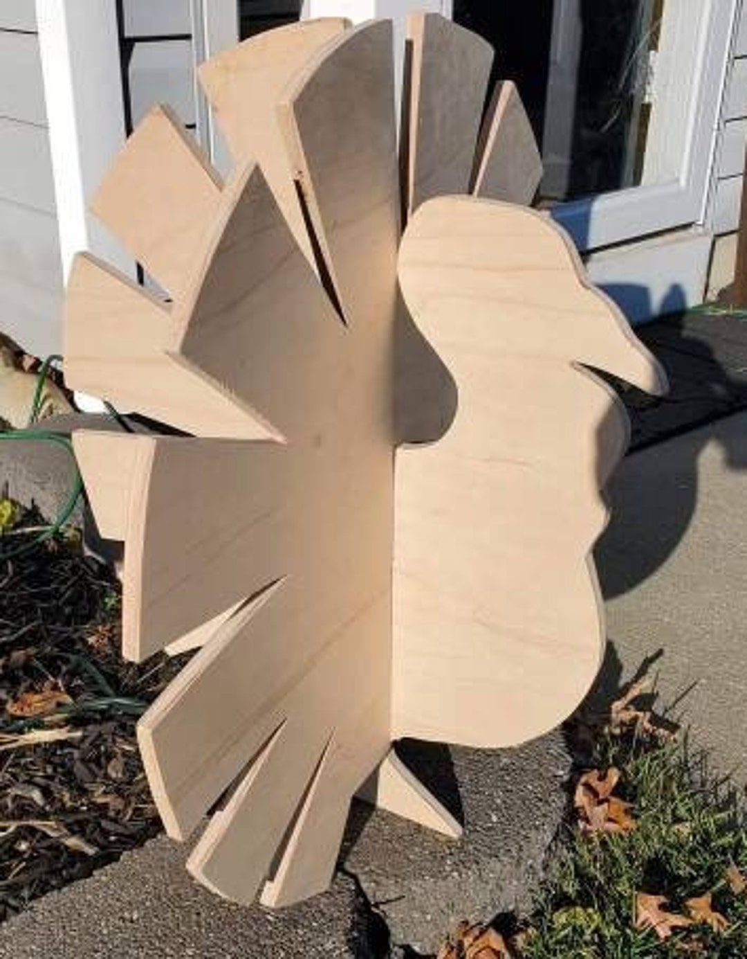 Lawn Turkey Pattern. Large 2 Feet Tall/wide 3D Thanksgiving Decoration ...