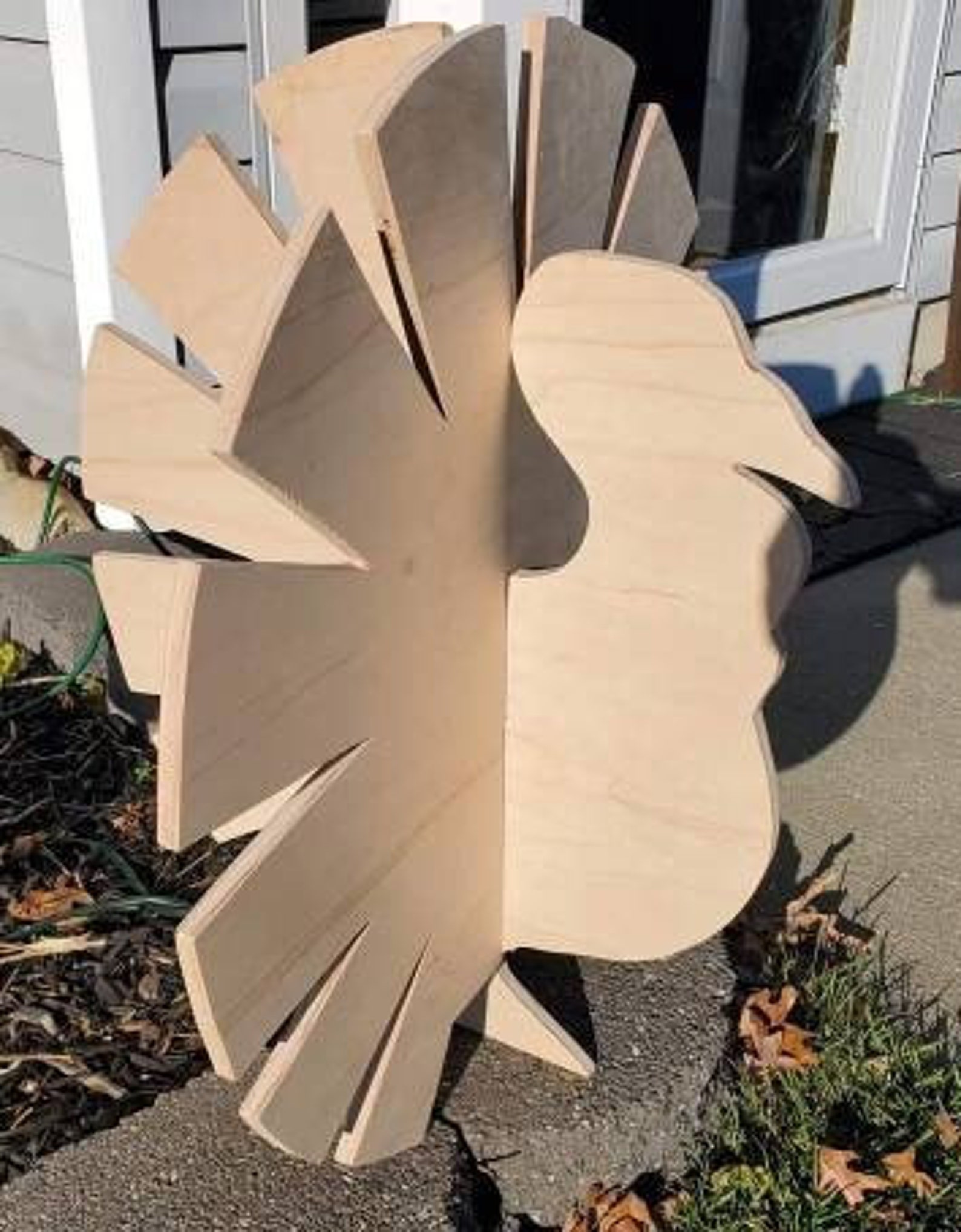 Lawn Turkey Pattern. Large 2 Feet Tall/wide 3D Thanksgiving Decoration ...